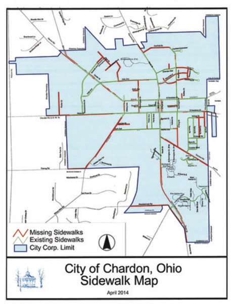 Chardon City Sidewalk Infill Assessment Reviewed | Geauga County Maple Leaf